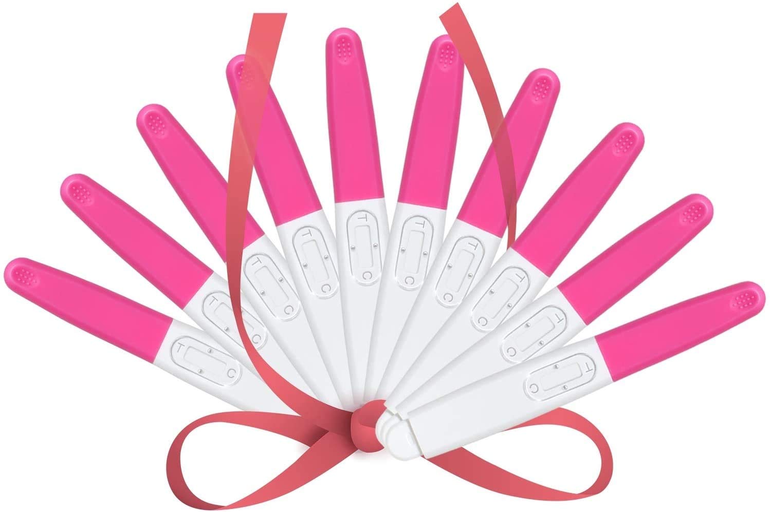 WITSUN Pregnancy Test Early 10Pack Home First Pregnancy Test Urine Fast Results HCG 99% Accurate Testing (Pink)