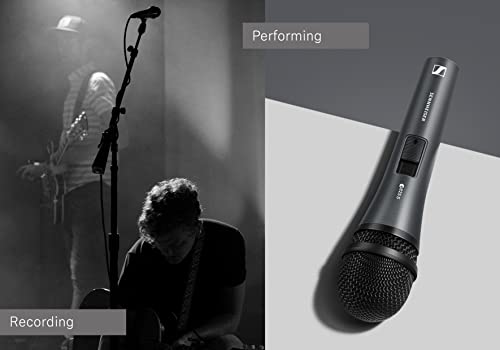 SENNHEISER E825-S Handheld Cardiod Dynamic Microphone with On/Off Switch