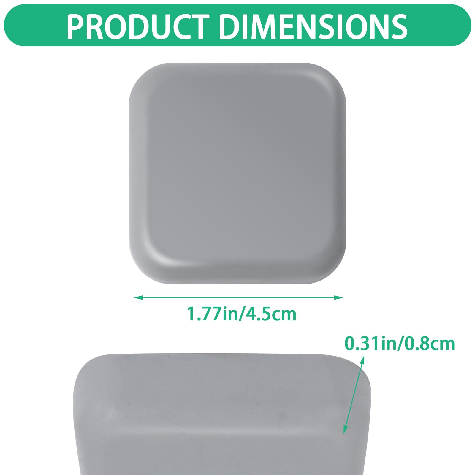 WLLHYF Door Stoppers Wall Protector, 6pcs Soft Silicone Self Adhesive Crash Pad Thickened Door Handle Bumper Door Knob Guard for Home Office Walls