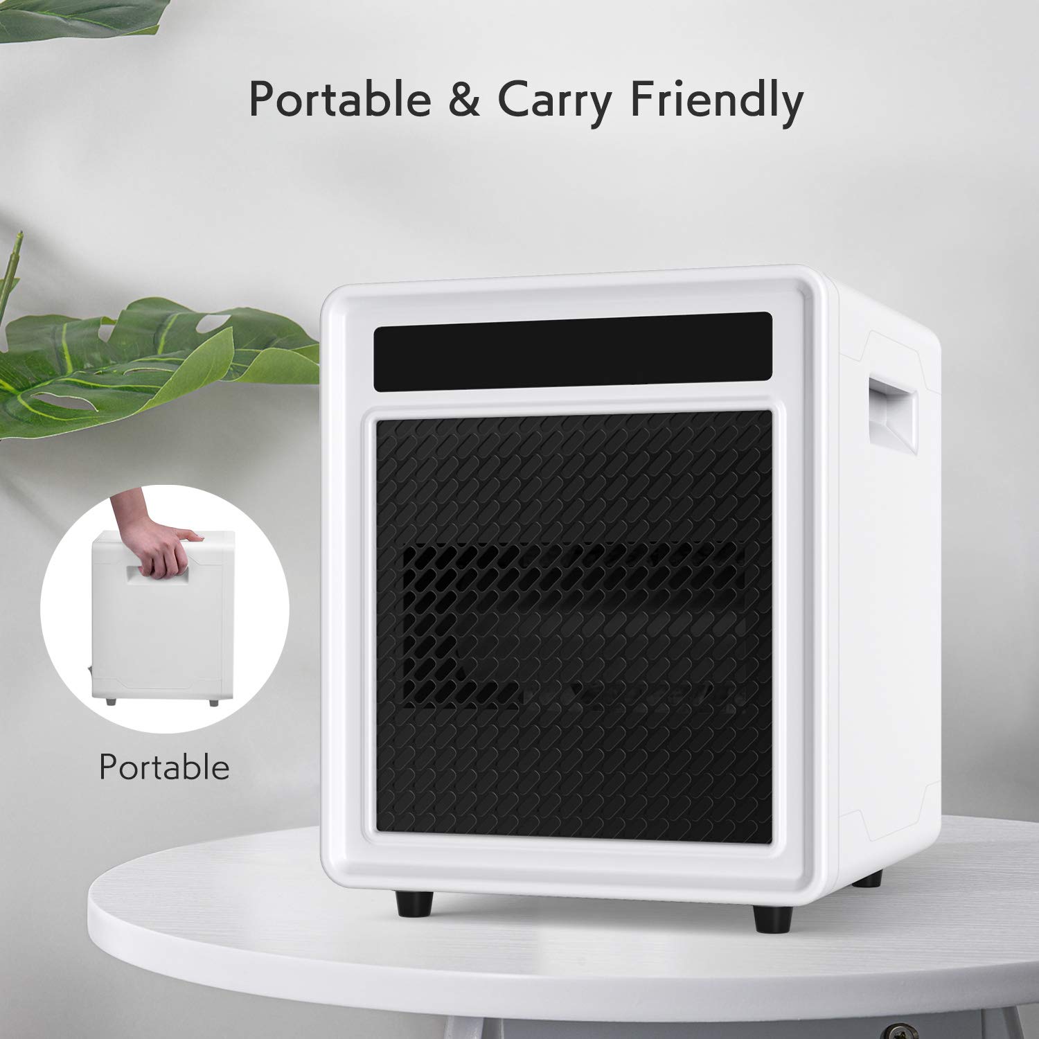 TRUSTECH Air Purifier UV-C Light sanitizer Air Cleaner for Home, Allergies, and Pets Dust Smoke and Mold Remove. Design for Home, Large Room,Bedroom,Office, 322sq.ft Large Coverage with 5 MPH Rate