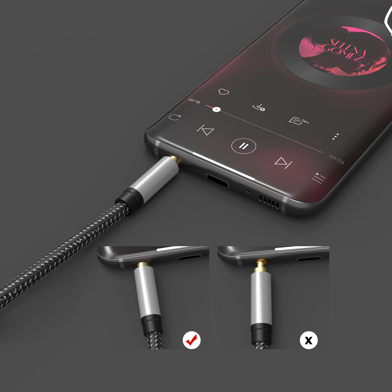 SSS·GRGB RCA Cables, 6.6ft/2M 3.5mm to 2 RCA AUX Cable, Premium Stereo Audio Cord, Connects Smartphone, Tablet, HDTV, MP3 Player to Speaker - RCA Audio and Video Cable Extension