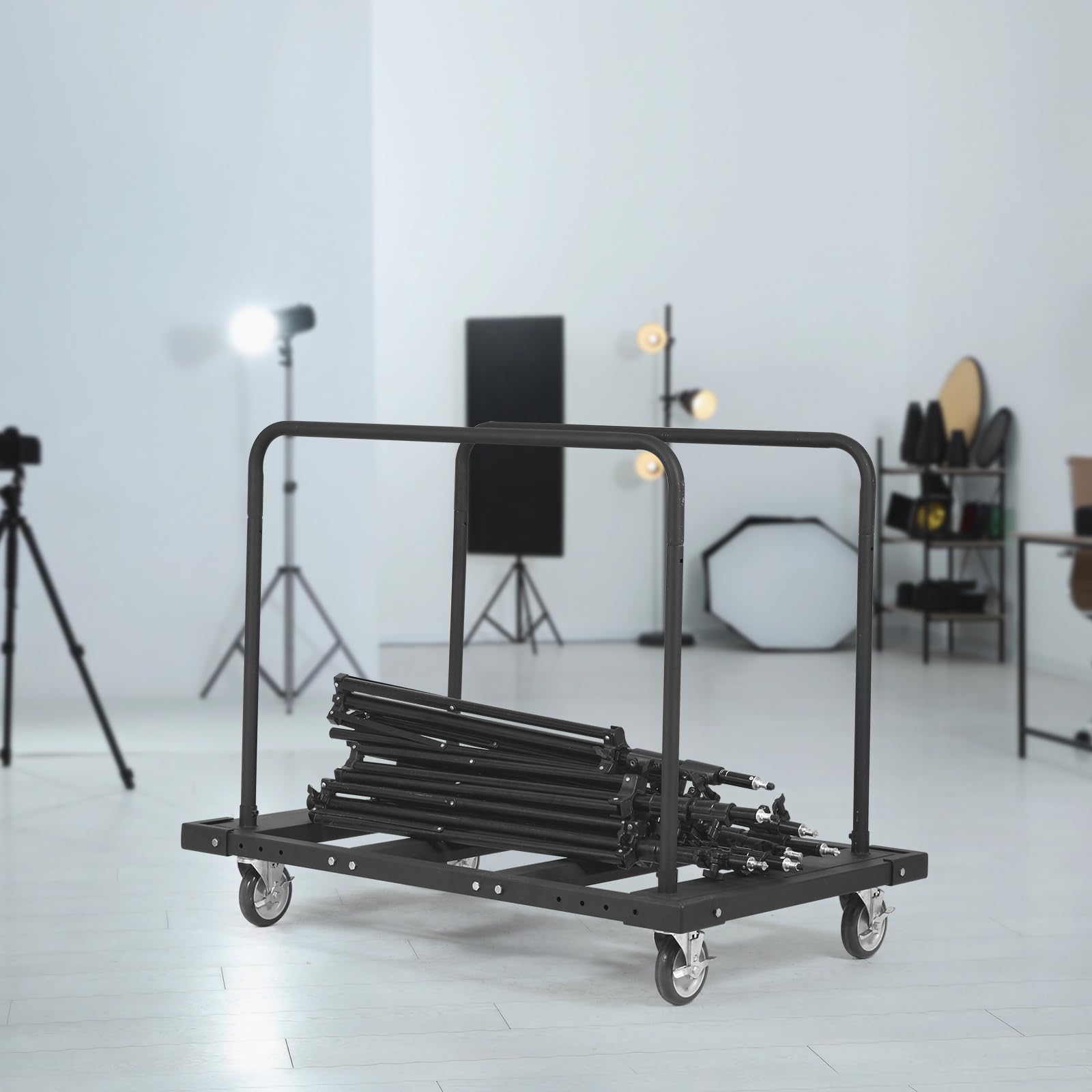 VEVOR Folding Table Cart, Black-New