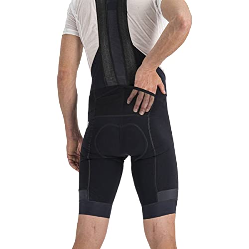 Sportful Men’s Supergiara Bibshort for Road and Gravel Biking I Cycling - Black - X-Large