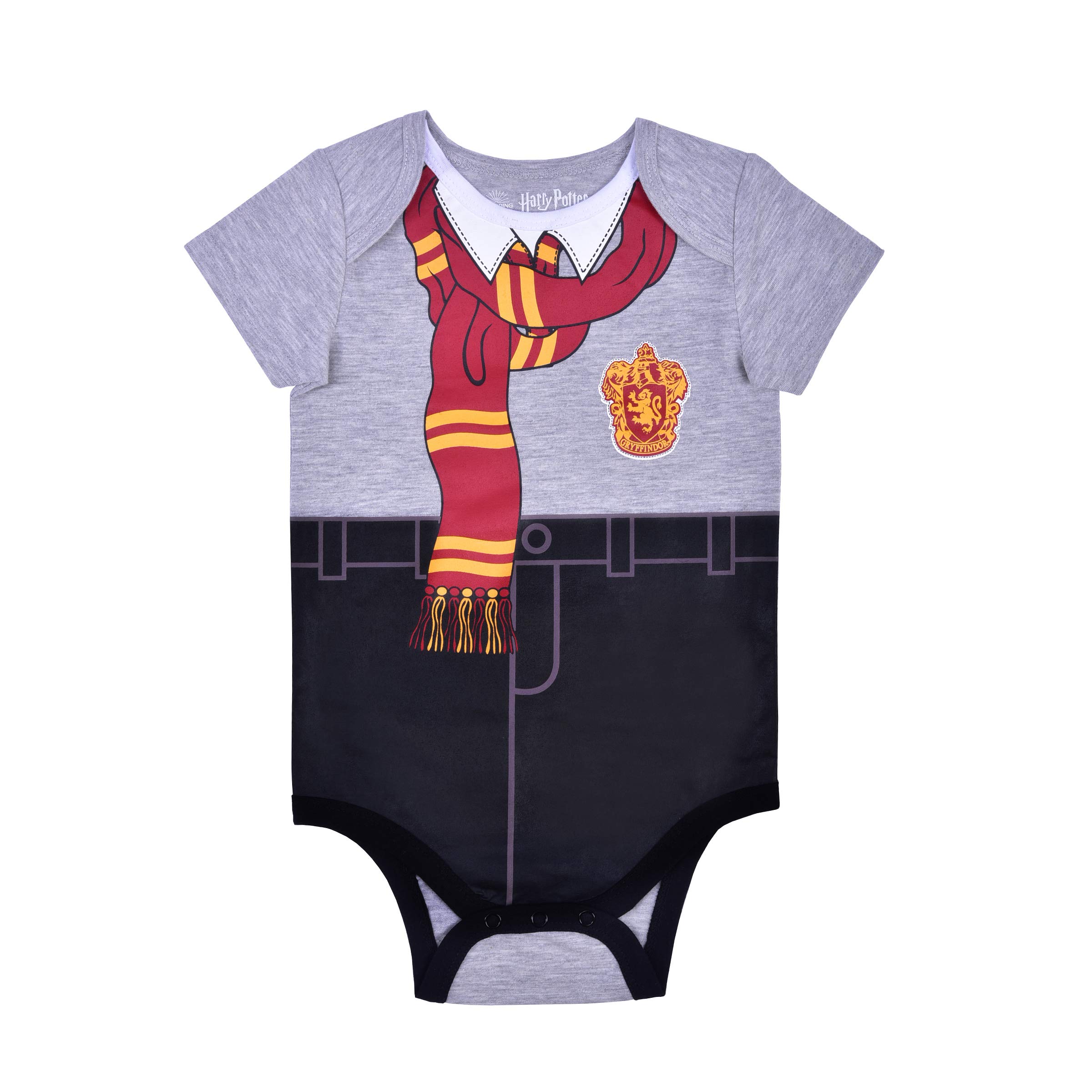 WARNER BROS Harry Potter Boy's 5-Pack Hogwarts, Gryffindor and Wizard Creepers, 3 Months