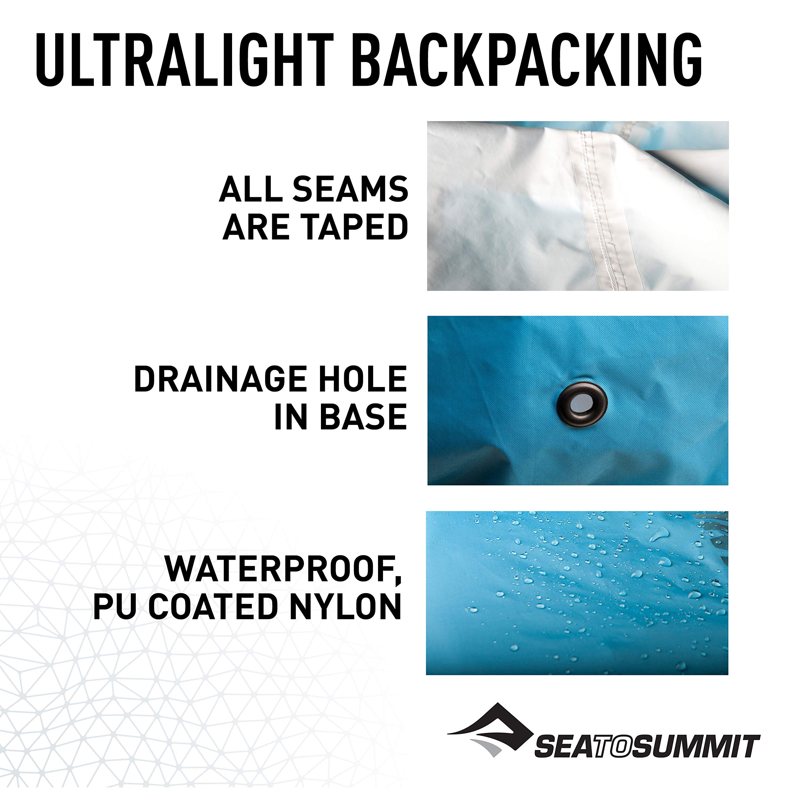 Sea to Summit Waterproof Nylon Backpack Cover, Outback Red, Small