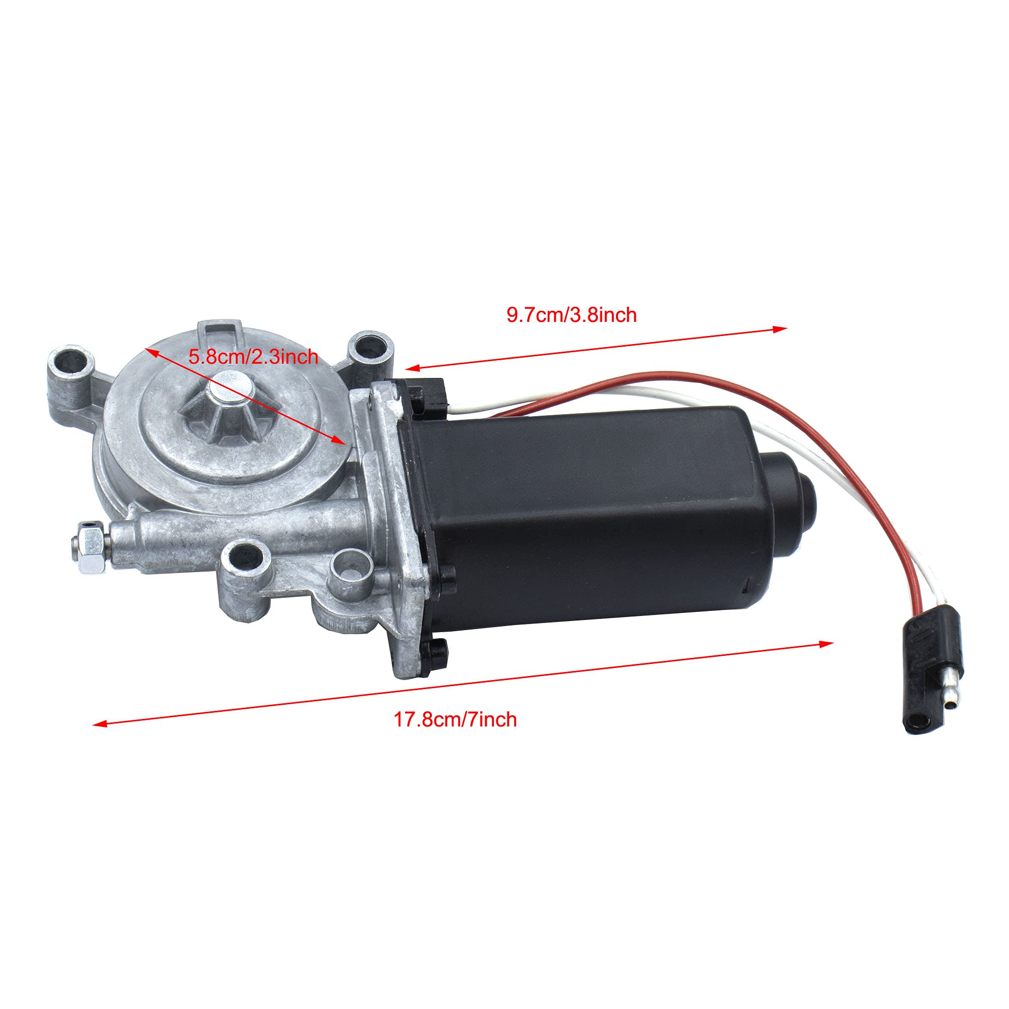 Woopeey Universal 373566 RV Power Awning Motor Replacement Compatible with Solera - Single 2-Way Connector 75-RPM and 12V
