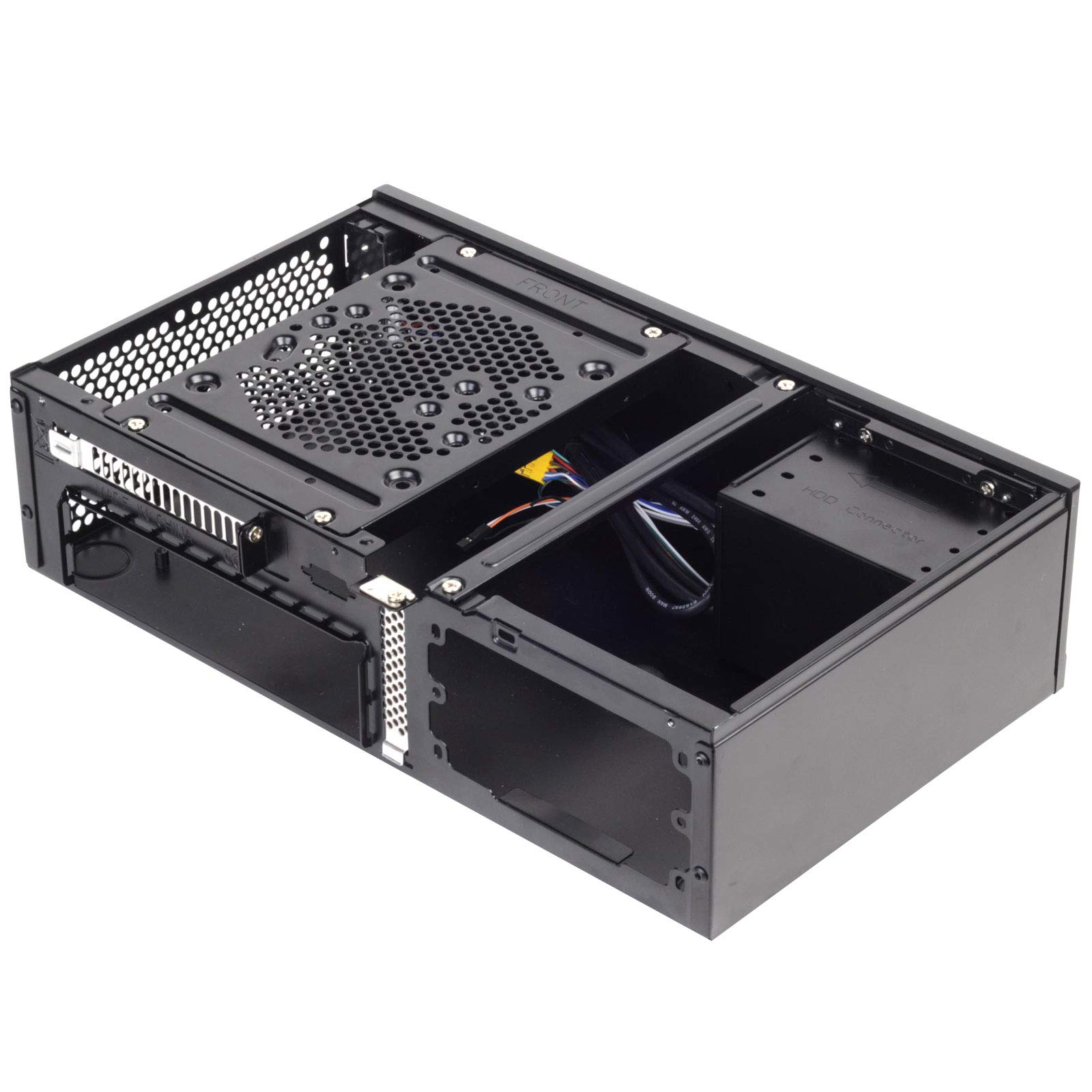 Silverstone 0.8mm Steel Body Tek Acrylic Front Panel for Mini-Itx Media Center/HTPC Case Cases ML05B-USA