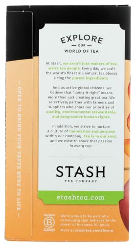 Stash Tea Green Ginger Peach Matcha (Pack of 2)