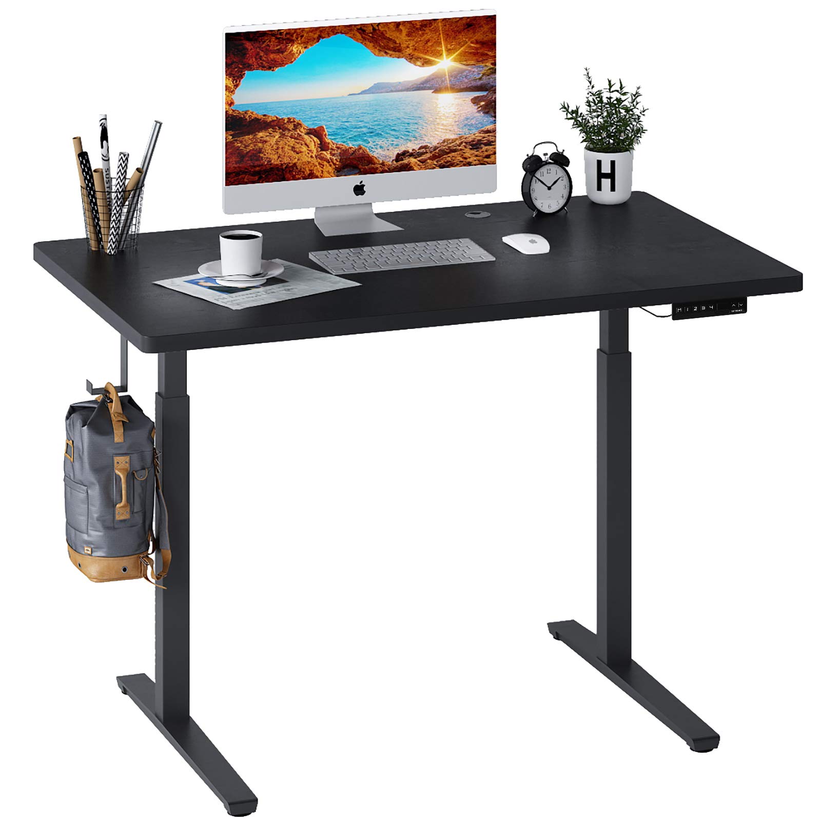 Up Mover Adjustable Standing Desk, 44×24 Inches Height Adjustable Desk, Electric Sit Stand Home Office Desks