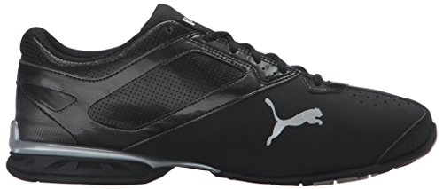 PUMA Men's Tazon 6 FM Puma Black/ Puma Silver Running Shoe - 14 D(M) US