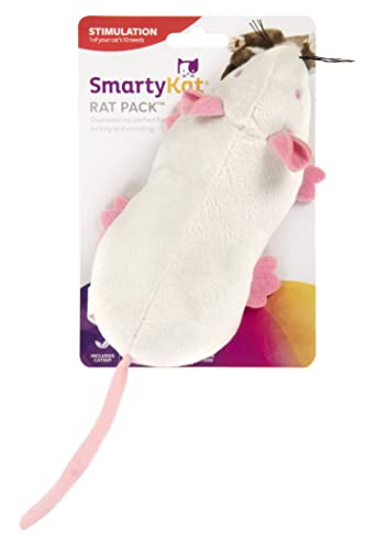 SmartyKat Rat Pack Kicker Plush Catnip Cat Toy - Randomly Selected Color, Jumbo