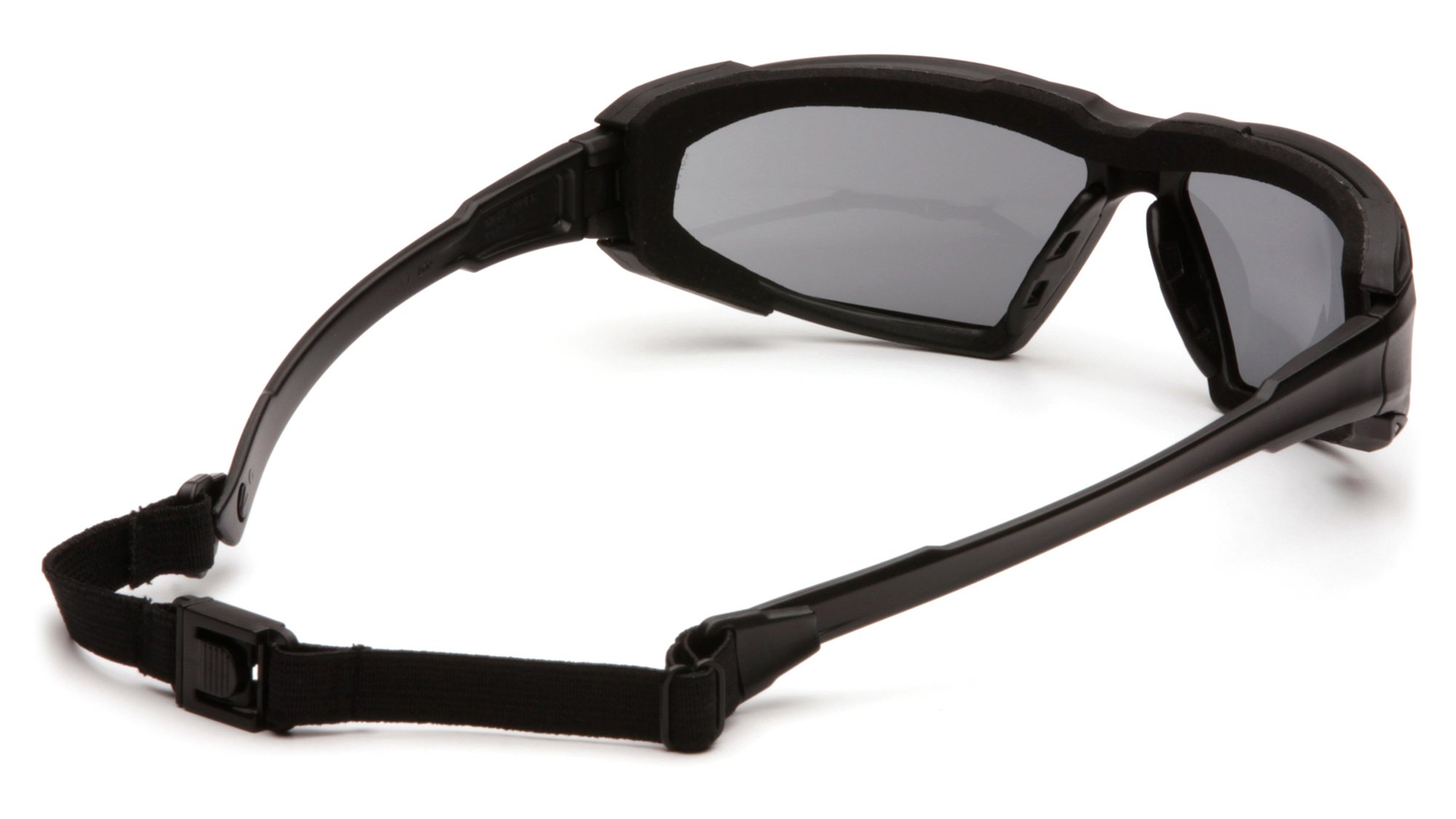 Pyramex Highlander Safety Eyewear, Gray Anti-Fog Lens With Silver/Black Frame