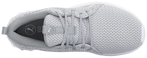 PUMA Women's Carson 2 Knit Wn, Quarry-Puma White, 8.5 M US