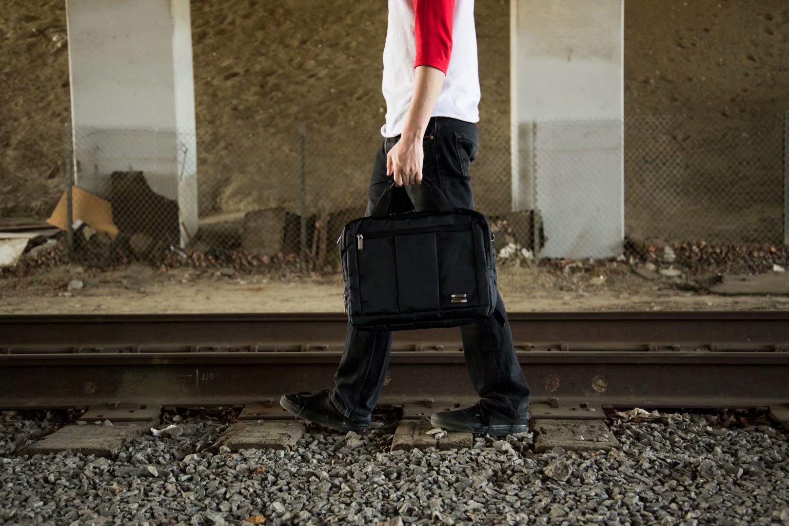 Vangoddy Shoulder Messenger Bag for Dell Latitude 7200, Latitude 7285, Latitude 5290, Inspiron 11 3000, Latitude 12, Laptops and Tablets up to 11.5 inches (Black) Package Includes Wireless Mouse