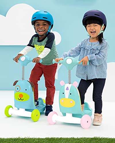 Skip Hop 3-in-1 Baby Activity Push Walker to Toddler Scooter, Zoo Dog
