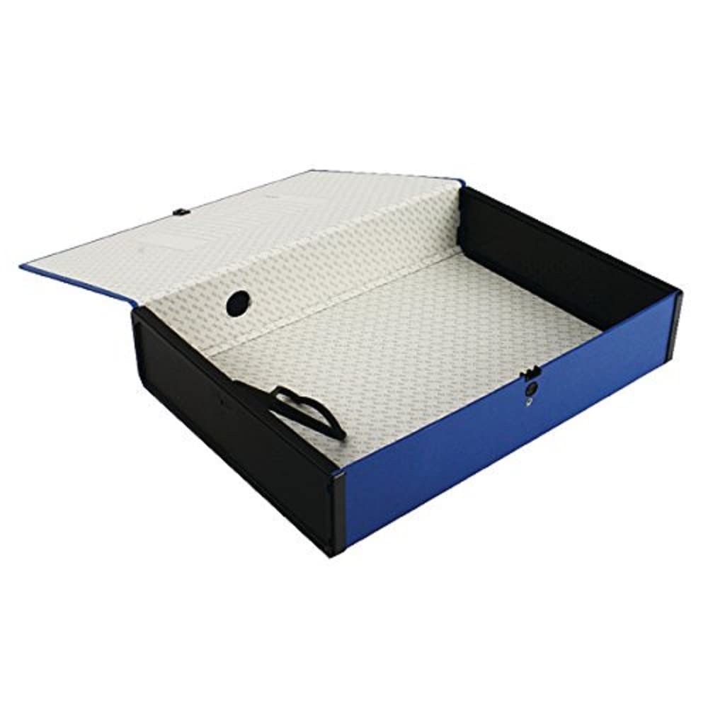 Q-Connect KF20018 Box File Foolscap - Blue (Pack of 5)