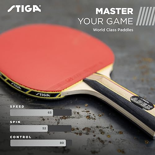 STIGA Apex Performance-Level Table Tennis Racket with ACS Technology for Increased Control
