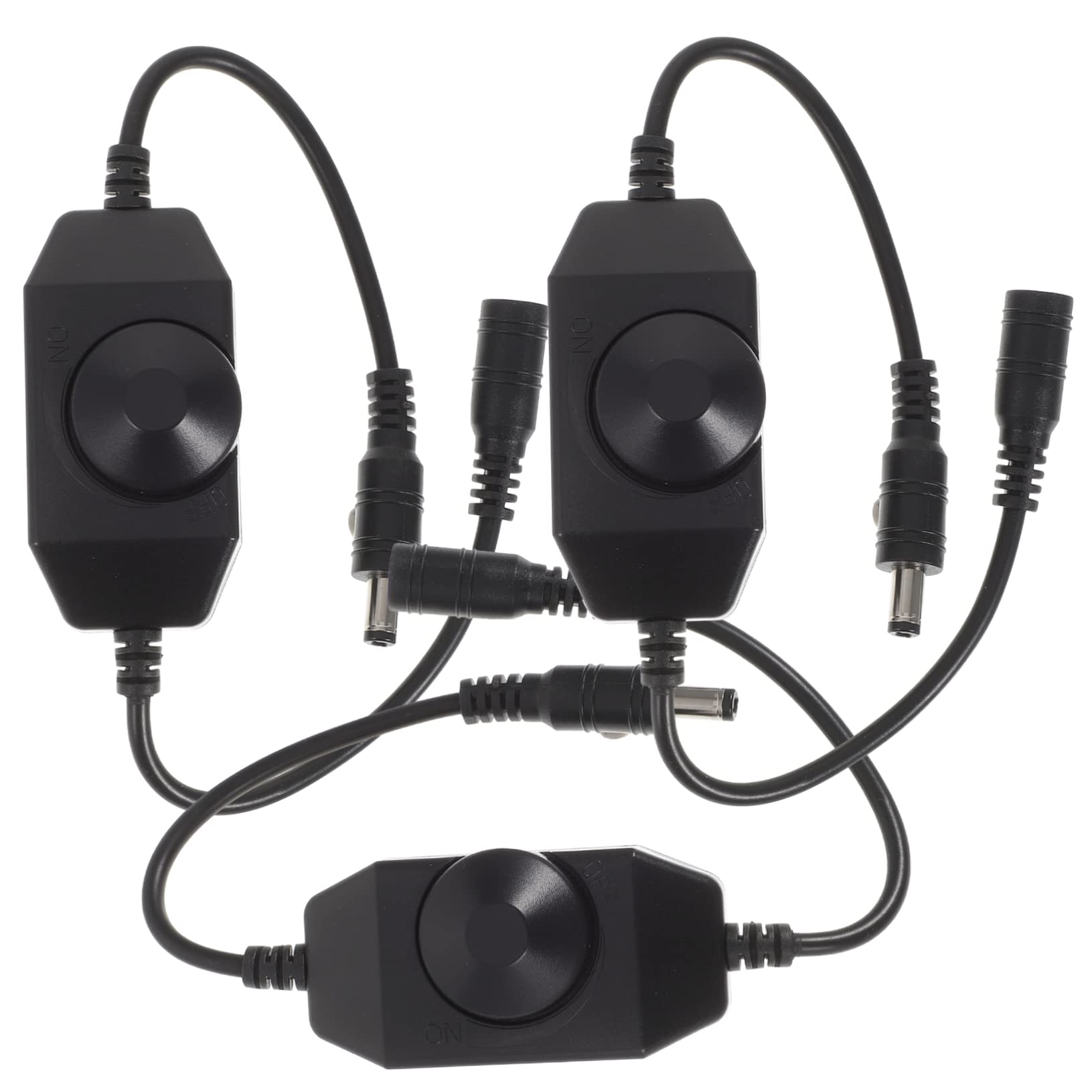 VILLCASE LED Brightness Dimmer 3pcs LED Light dimmer 12v dimmer Mini Dimmer Single Color LED Dimmer 12v LED dimmer Light dimmer kasa dimmer dimmer knob to Rotate abs Rope Light Adjust