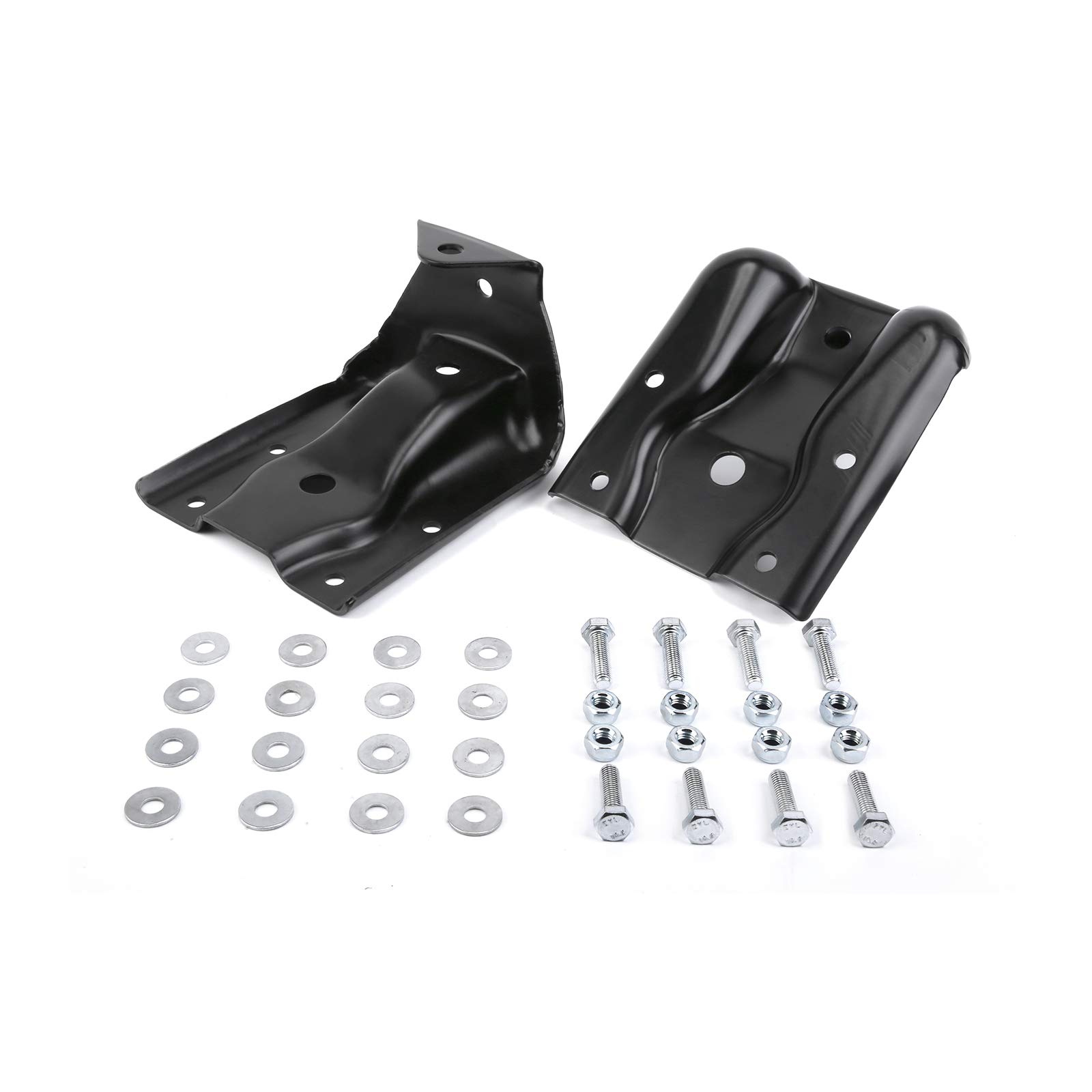 WEILEITE Rear Leaf Spring Hanger Shackle Bracket Kit Compatible With Chevy Silverado GMC Sierra 1500 1999-2014 Tahoe Suburban Avalanche Yukon Cadillac Escalade 2007-2009 Replaces 12474021 722-032