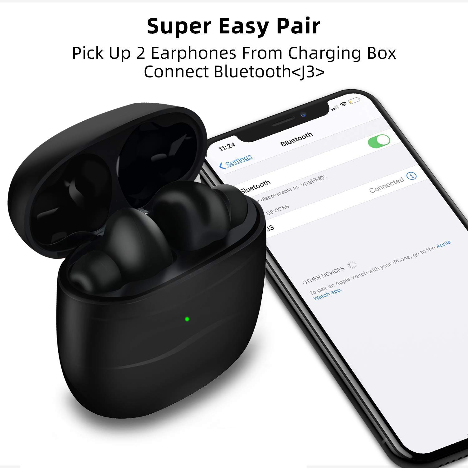 Wireless Earbuds GeeeKpods V5.0 Bluetooth Wireless Headphone 35 Hours Playback time IPX7 Waterproof with Charging with Built-in Microphone stereobox Fit for Running