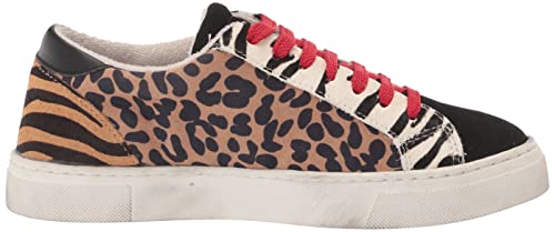 STEVEN by Steve Madden Women's Rubie Sneaker, Leopard, 6.5