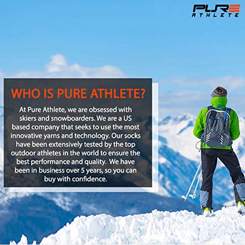 Pure Athlete Warm Wool Ski Socks Winter β Women Skiing Merino Snowboard Pack Men