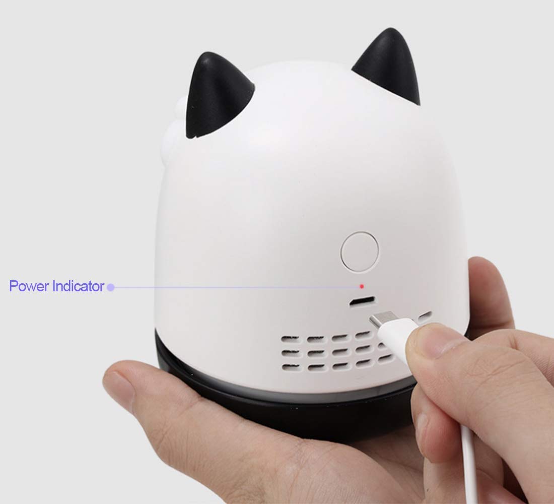 USB Desktop Vacuum Desk Dust Cleaner Mini Table Cat Vaccum Scraps, Collector Kitchen Gadget Office Supplies for Mom, Student, Women