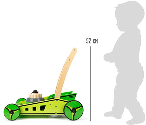 small foot wooden toys Lawn Mower & Baby Walker playset Designed for Children 12+ Months
