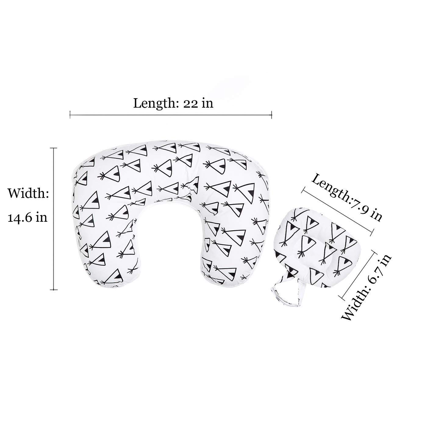 WANNISHA Nursing Pillow for Breastfeeding Newborns - Comes with a Headrest
