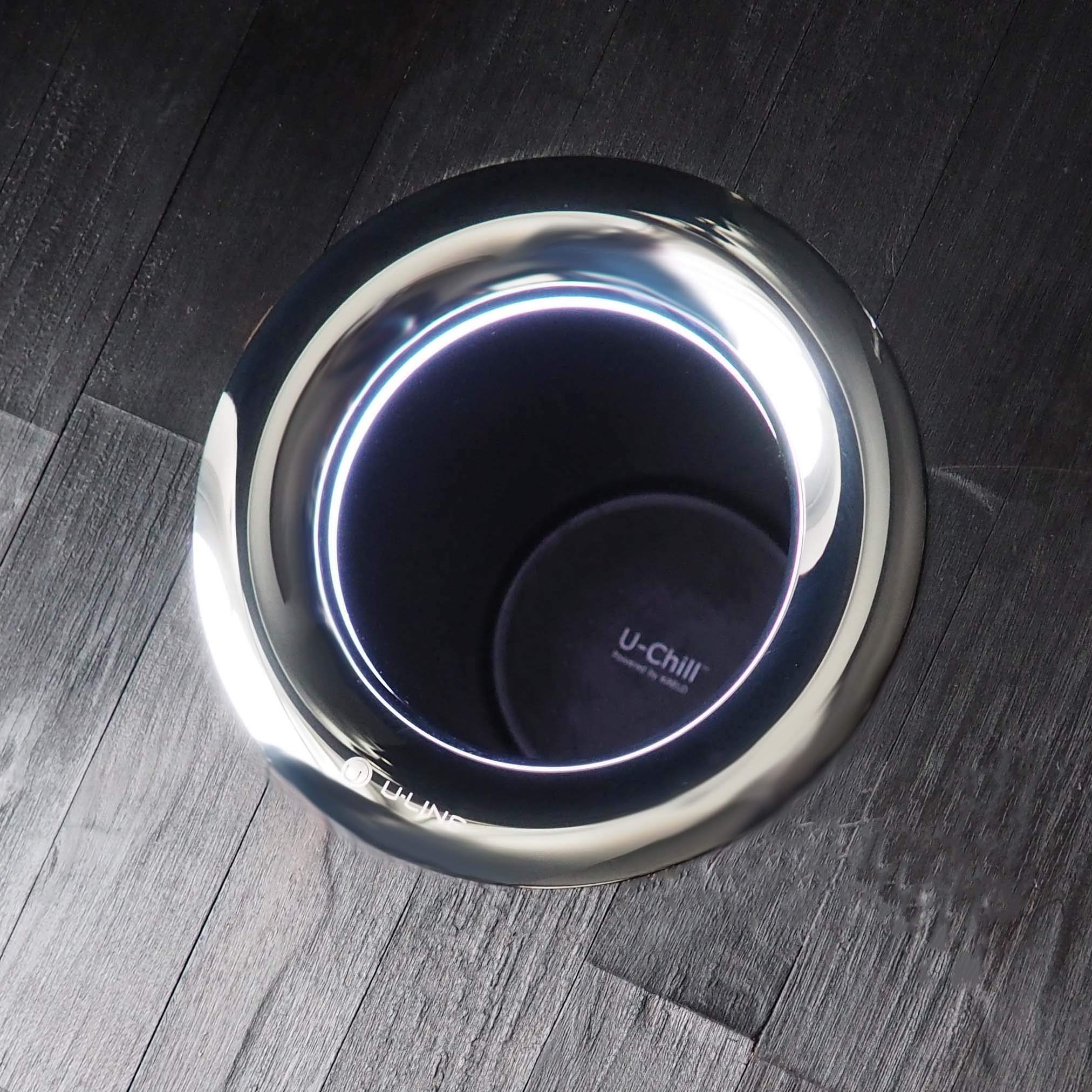 U-Chill™ In-Counter Beverage and Wine Cooling Cylinder | Smart-Touch Stainless Steel Finish | 27 Color LED Lighting Options | Energy Efficient Dry Cooling