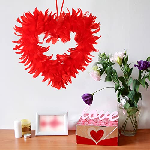 Valentine's Day Ornaments Gift Garland Pendant Decoration Crystal Christmas (Red, One Size)