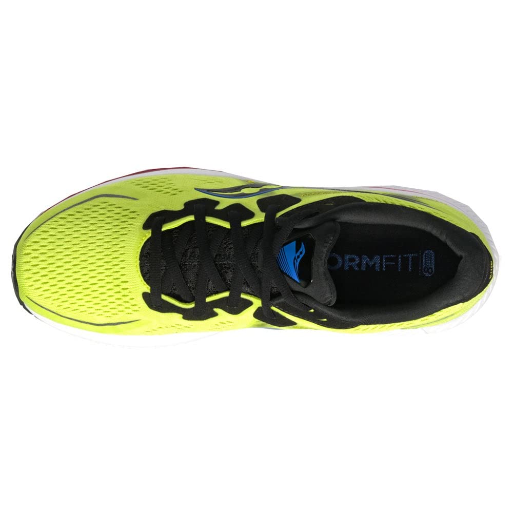 Saucony Men's Omni 20 Running Shoe, ACID LIME/SPICE, 10.5