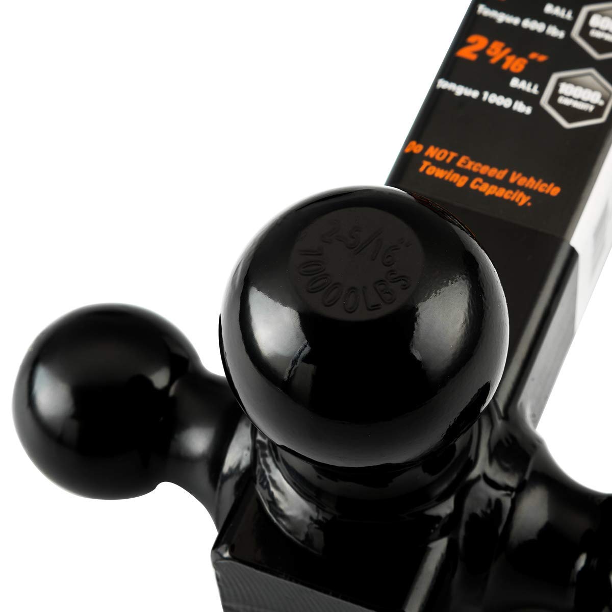 TOPSKY Trailer Hitch Trailer Ball Mount & pin,1-7/8,2,2-5/16-inch Hitch Ball TS2005