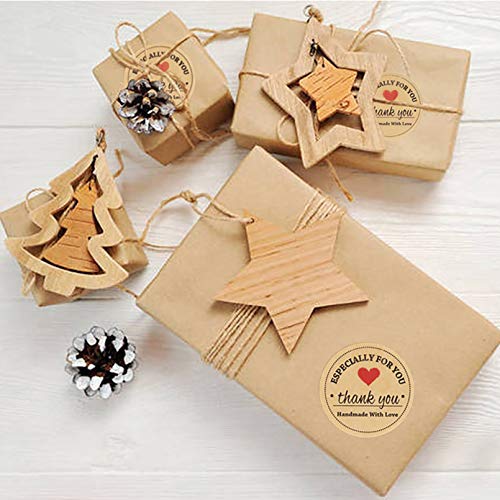 Thank You Stickers, 500 Pcs 1.5" Round Thanksgiving Stickers for Kids Gift Wrapping Decoration Cards Envelopes Merchandise Sealing Decoration