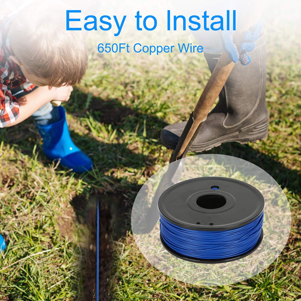 TTPet Electric Dog Fence,In-ground/Aboveground Pet Containment System, IP66 Waterproof&Rechargeable Collar,Shock&Tone Correction,for 2 Dogs