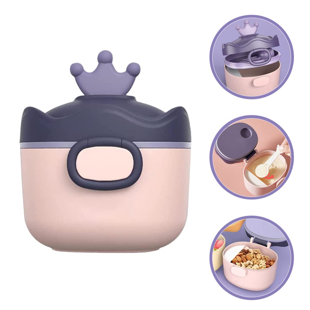 Toyvian Baby Formula Dispenser with Scoop, Baby Milk Formula Dispenser, Portable Storage Formula Containers for Travel, Baby Snack Storage Container, Baby Feeding Travel Storage Container