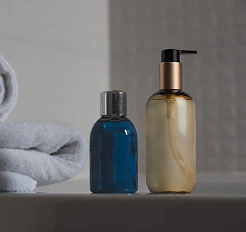 Yeeco Shampoo Bottles Refillable, Shampoo Dispenser Bottles 8.5oz/250ml, Pump Bottles 2 Packs, Shampoo and Conditioner Bottles for Bathroom, Bedroom and Kitchen