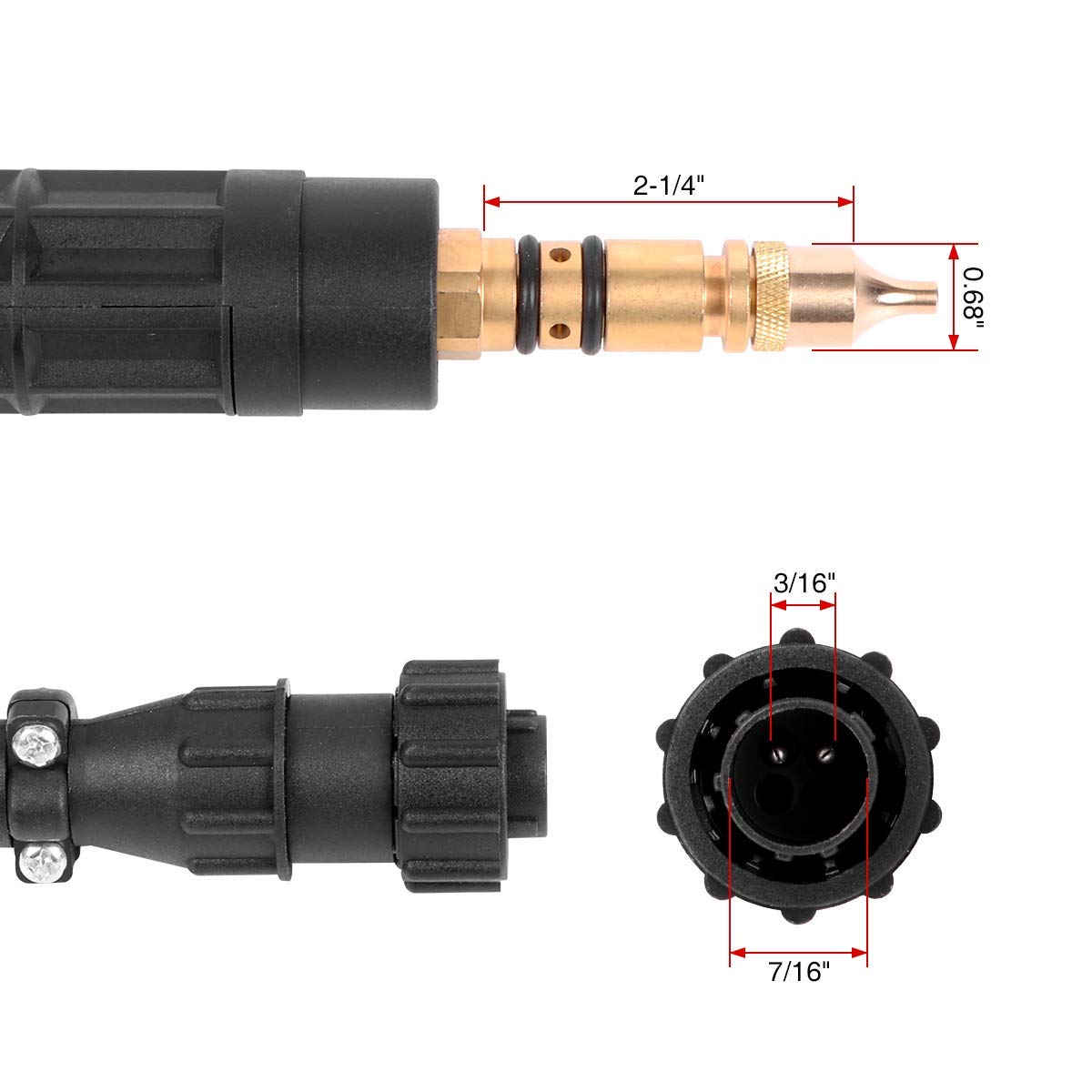 YESWELDER Mig Welding Gun Torch Stinger 15ft (4.5m) 250 Amp Replacement for Miller M-25 169598 fit Millermatic 212 & 252 (Renewed)
