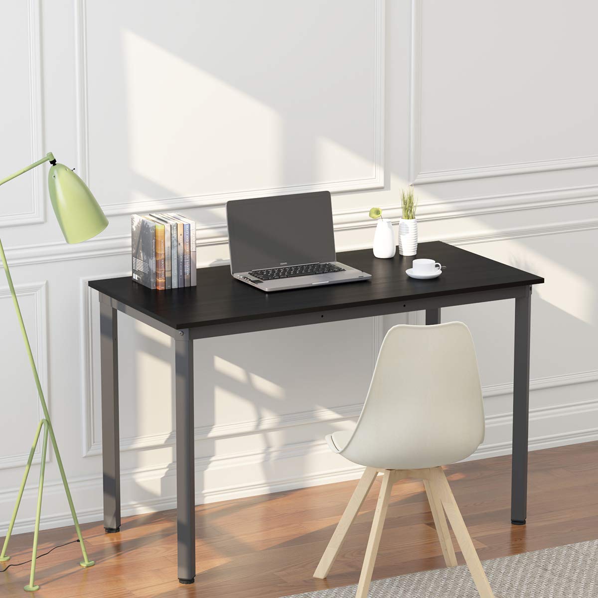 WeeHom 55" Dining Table, Kitchen Table Small Desk for Dining Room, Living Room, Home Office