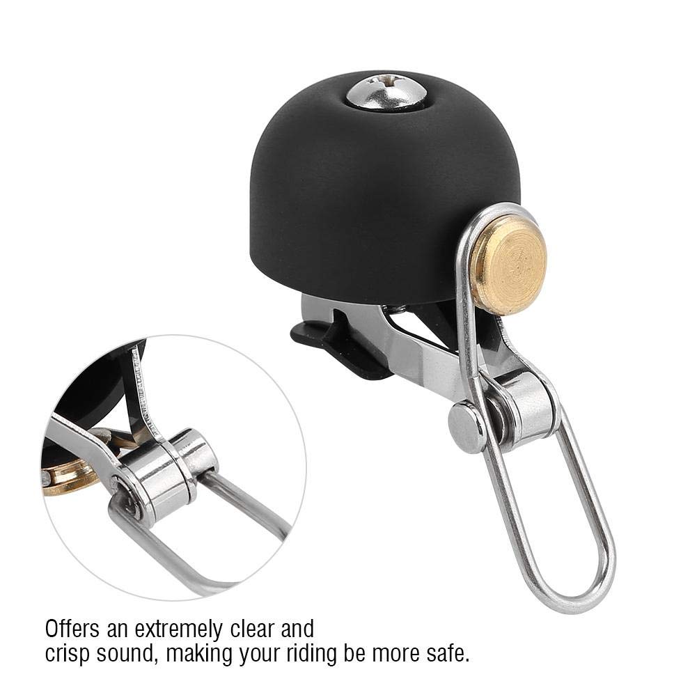 VGEBY1 Bicycle Bell, Durable Bike Handlebar Horn for Mountain & Road Bikes Cycling Loud Sound Alarm Accessory(Black Color)