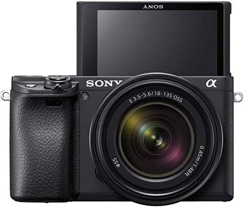 Sony Alpha A6400 4K Wi-Fi Digital Camera & 18-135mm Lens with 32GB Card + Battery & Charger + Case + Filters + Tripod + Flash + Telephoto & Wide-Angle Lens Kit