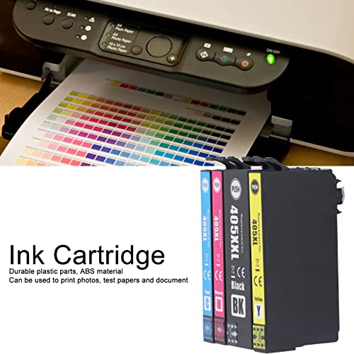 YEmirth 4PCS Ink Cartridge Smooth Output BK C M Y Printer Ink Cartridge Set for Workforce Pro WF 3820DWF