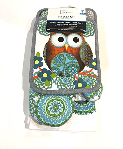 suphanlin Owls Mainstay Print Kitchen Towel Set