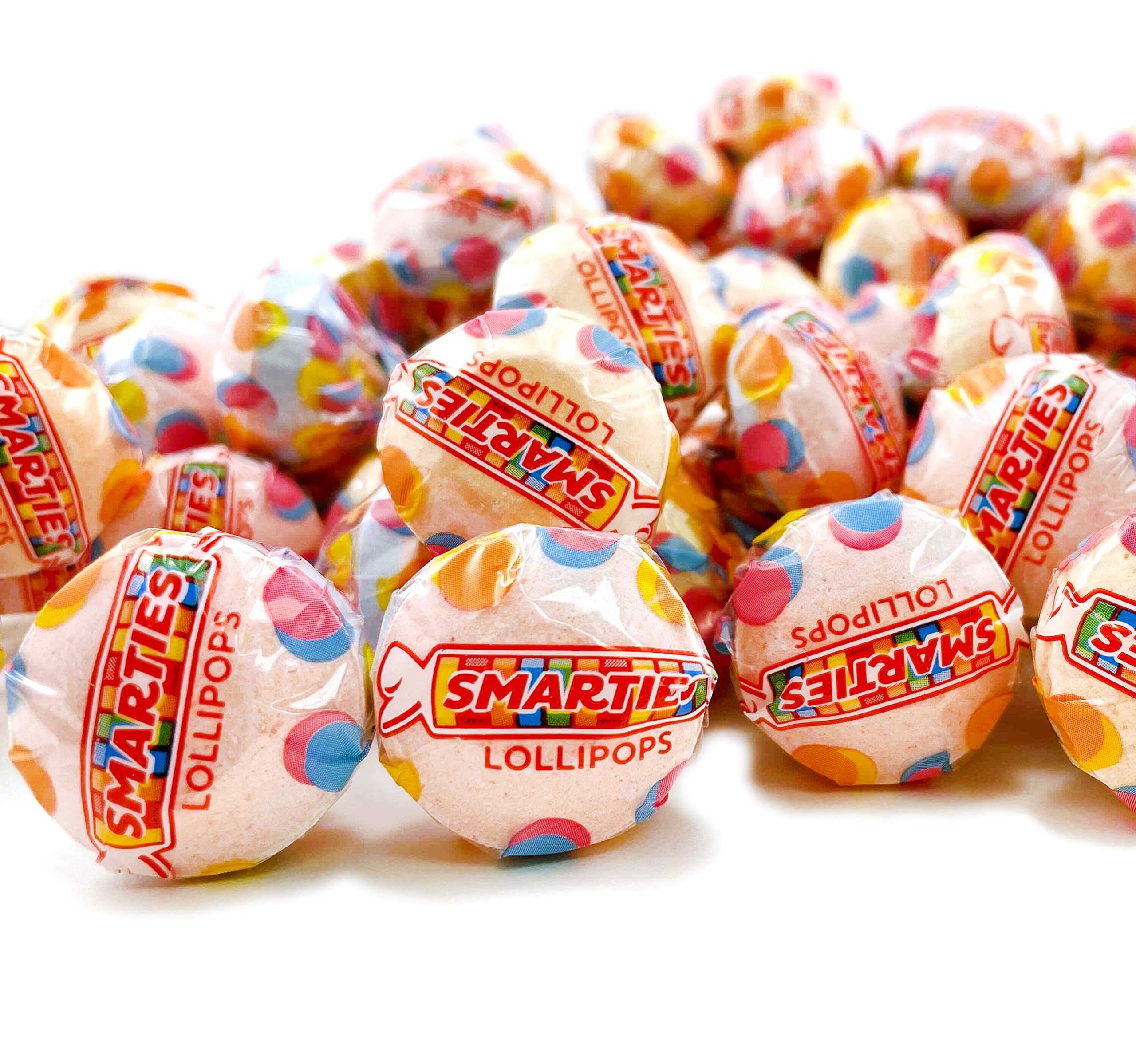 Smarties Lollipops Original Flavors Vegan-Friendly, Gluten-Free Hard Candy, 2 Pound Bag