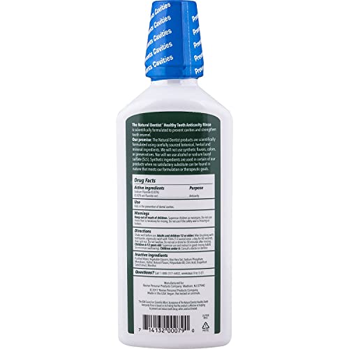The Natural Dentist Anticavity Fluoride Rinse, Fresh Mint - 16.9 oz - 2 pk