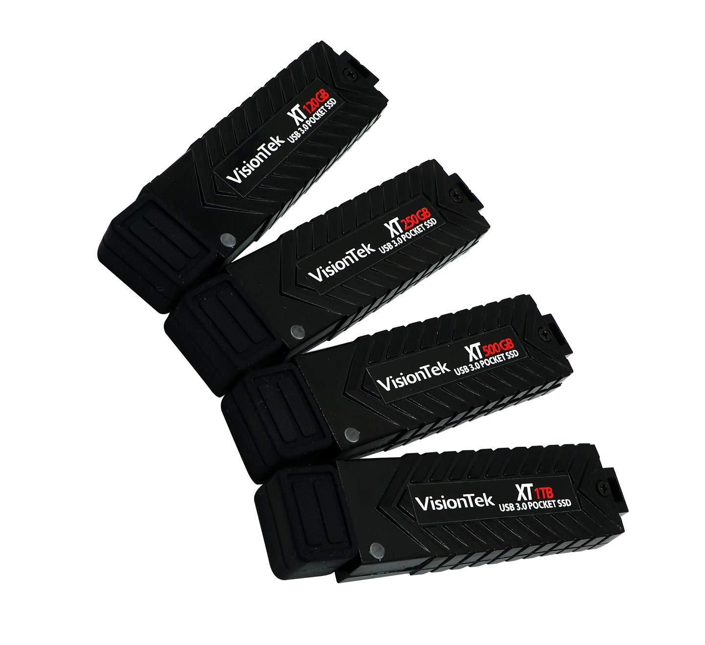 VisionTek XT 500GB USB 3.0 Pocket SSD with up to 450MB/s Read & 445 MB/s Write Speeds, Bootable Drive, TLC NAND, SMI Controller, Compatible with PS3/PS4 & Xbox One S/X (901240)