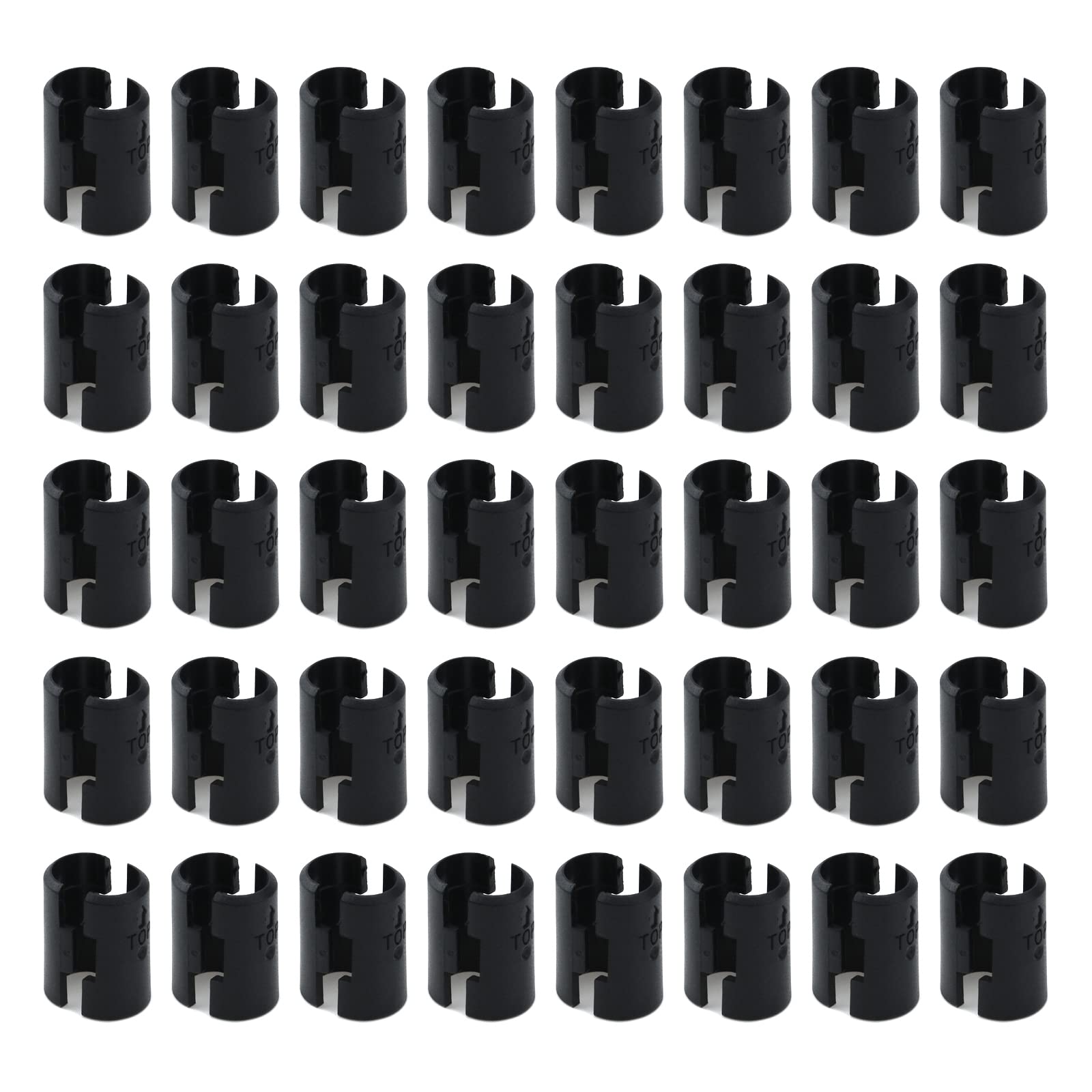 Semetall 40Pairs 80Pack Shelving Sleeves-Wire Shelving Shelf Lock Clips for 0.7" Post-Shelving Sleeves Replacements for Wire Shelving System