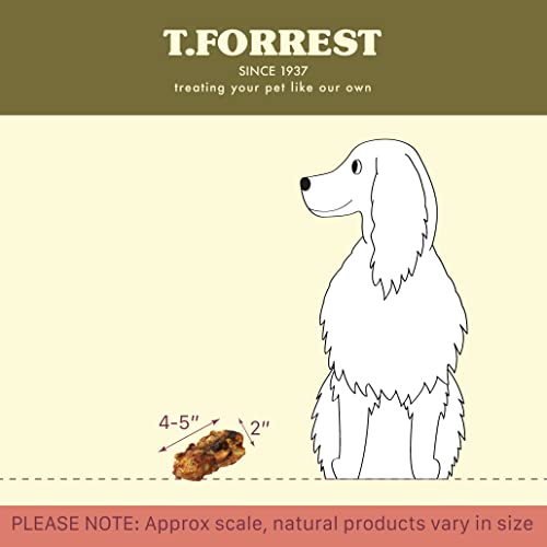 T. Forrest Beef Tail Marrow Dog Bones 4" (9 Pack) Natural Grass Fed Made in UK