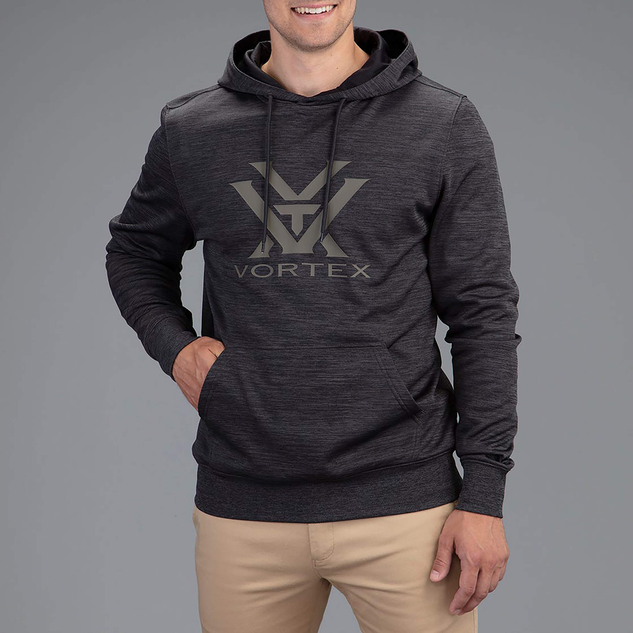 Vortex Optics Performance Hoodies (Black Heather, 3X-Large)