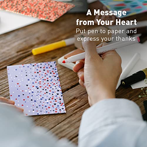 S&O Blank Cards for All Occasions in One Box Set - Blank Notecards with Envelopes for Handwritten Messages - All Occasion Cards Assortment Box with Envelopes - 100 Vibrant Notecards and Envelopes Set